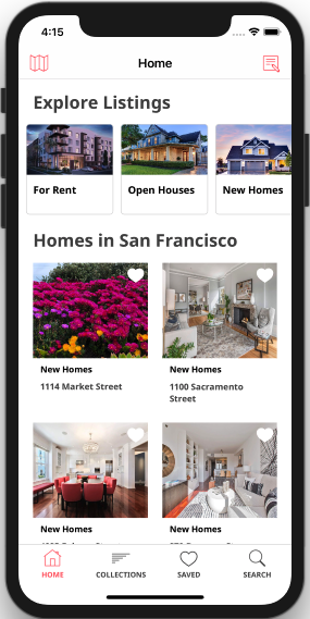 Real Estate iPhone App Template | Download iOS source code