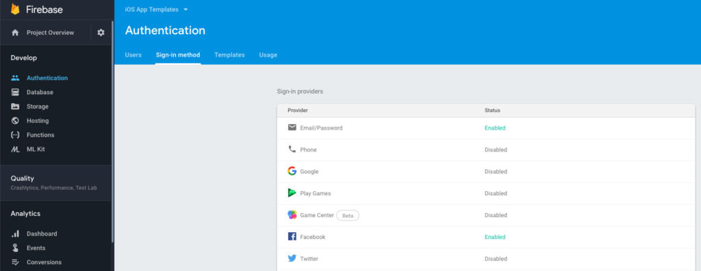 Create a Firebase Swift App with Xcode - iOS app Templates Create a Firebase Swift App with Xcode - iOS app Templates