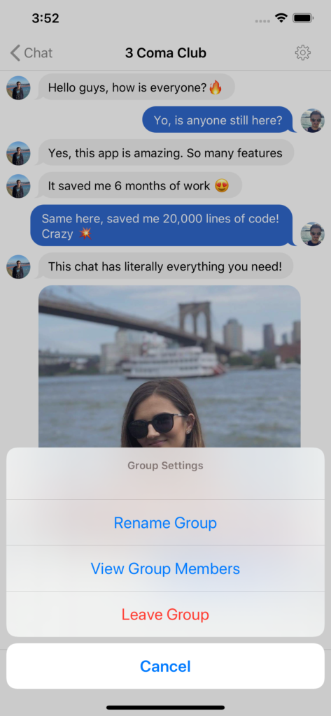 Chat iOS App Template in Swift with Push Notifications | Download