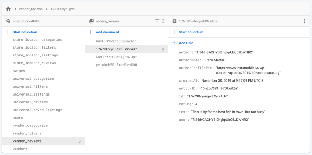 Setting Up Firebase Tables Ios App Templates